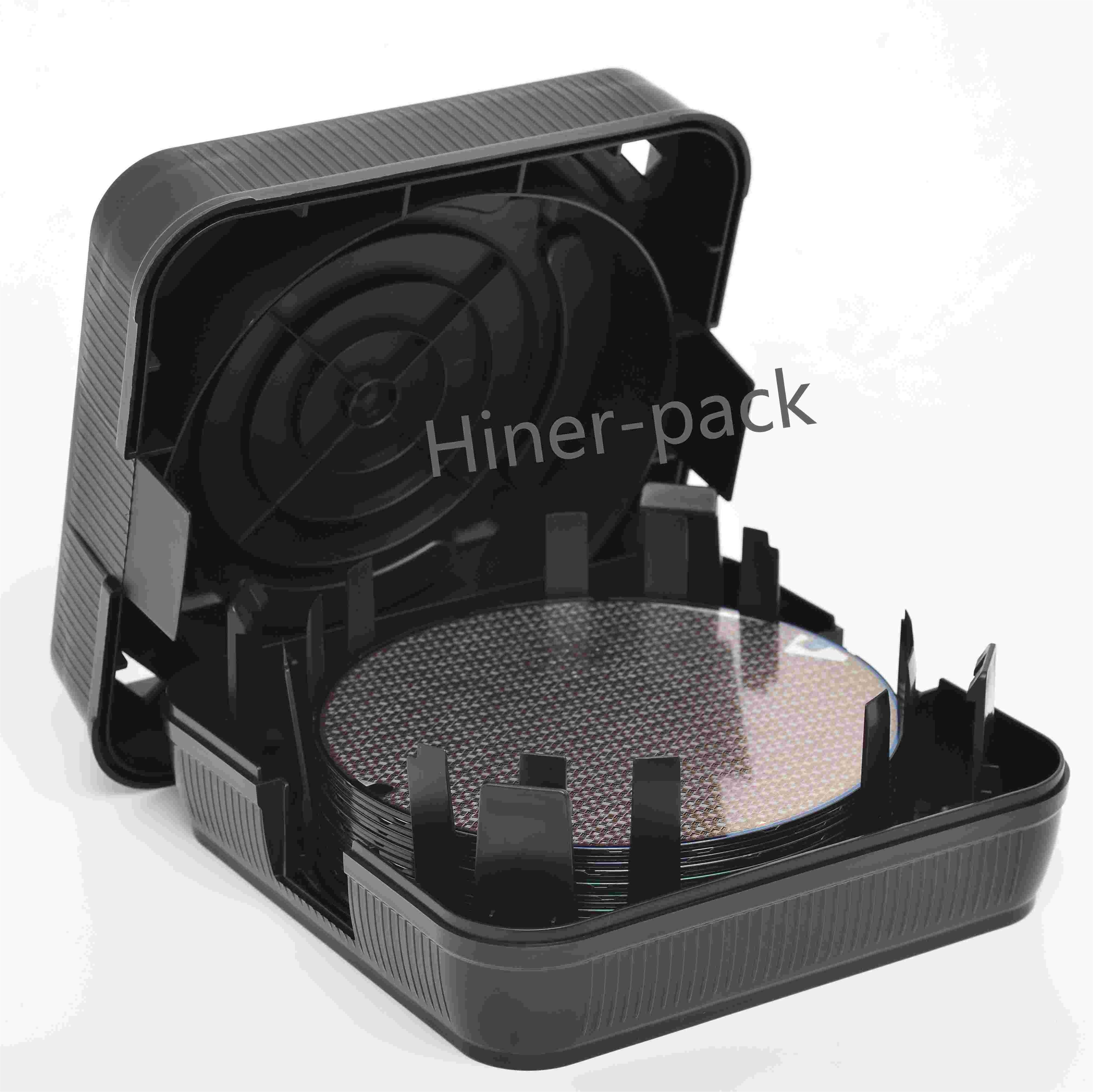 8 Inch Wafer Shipping Box Black Wafer Stack Box Antistatik Horizontal ...